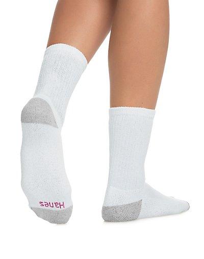 Hanes Cushioned Women's Crew Athletic Socks 10-Pack – Bell Street Wear